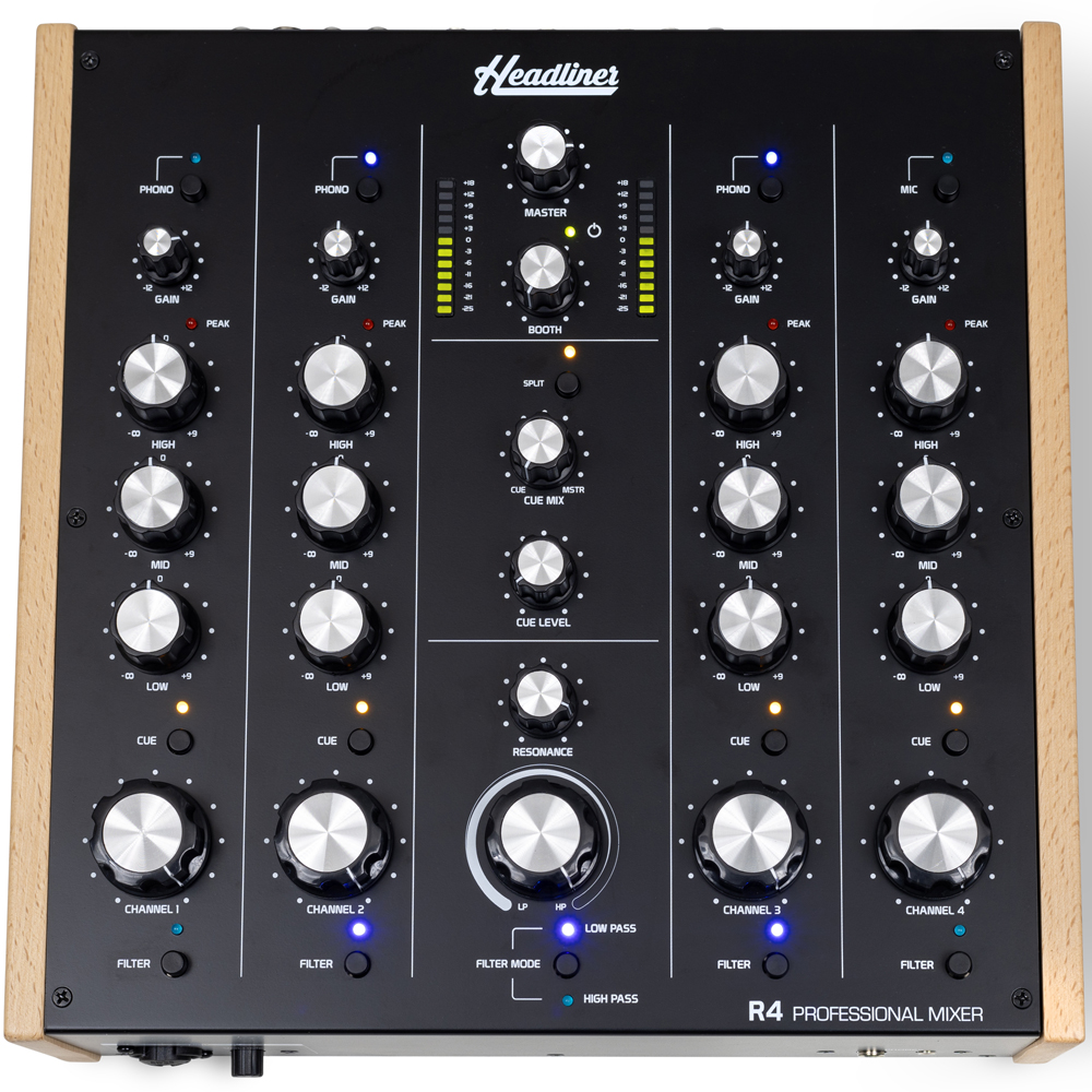 Headliner R4 Rotary DJ Mixer - The Disc DJ Store
